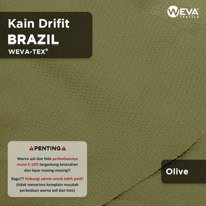 Jual Bahan Kain Jersey Dryfit Brazil - Kain Drifit Weva Textile - Olive ...