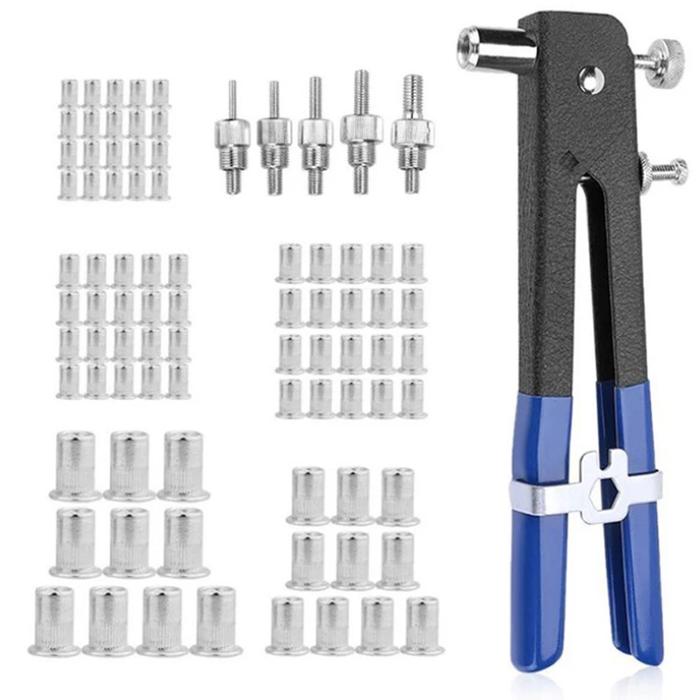 Jual Tang Rivet Nut Setter Set 96 Pcs + Adapter Mandrel M3/M4/M5/M6/M8 ...