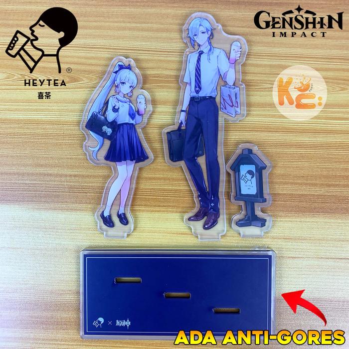 Promo NEW 2022 Genshin Impact x HeyTea Standing Acrylic Ayaka Ayato ...