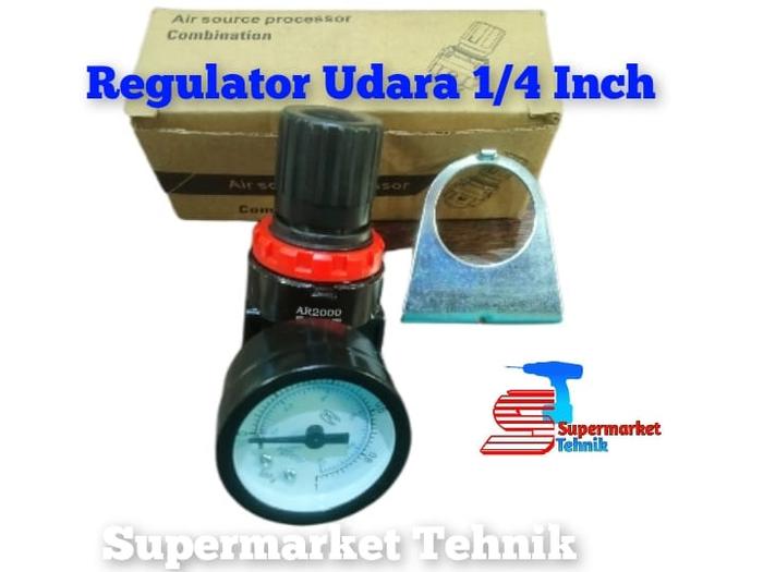 Jual Regulator Udara 1/4" / Regulator Pneumatic 1/4inch - Jakarta Utara ...