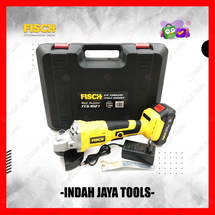 Promo FISCH FCG 1021 Gerinda Cordless - Gerinda Tangan Baterai 4 ...