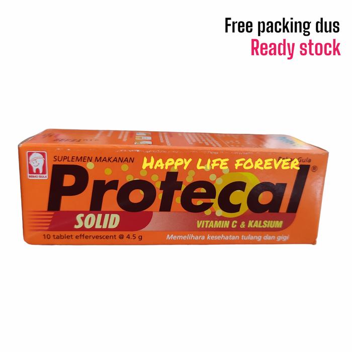 Jual Protecal Solid - Vitamin C & Kalsium - isi 10 tablet effervescent ...