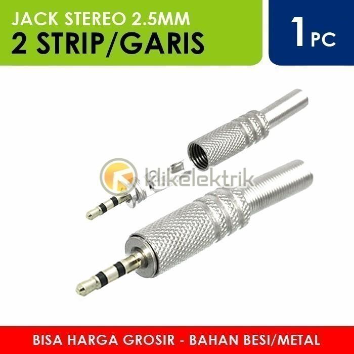 Jual JACK AUDIO 2,5MM 2 GARIS BESI PLUG MALE AKAY SUPER MINI STEREO ...