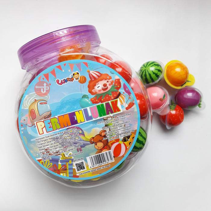 Jual Permen Lunak Luvmi Viral Buah Toples Isi 50 pcs*10g - Buah - Buah ...