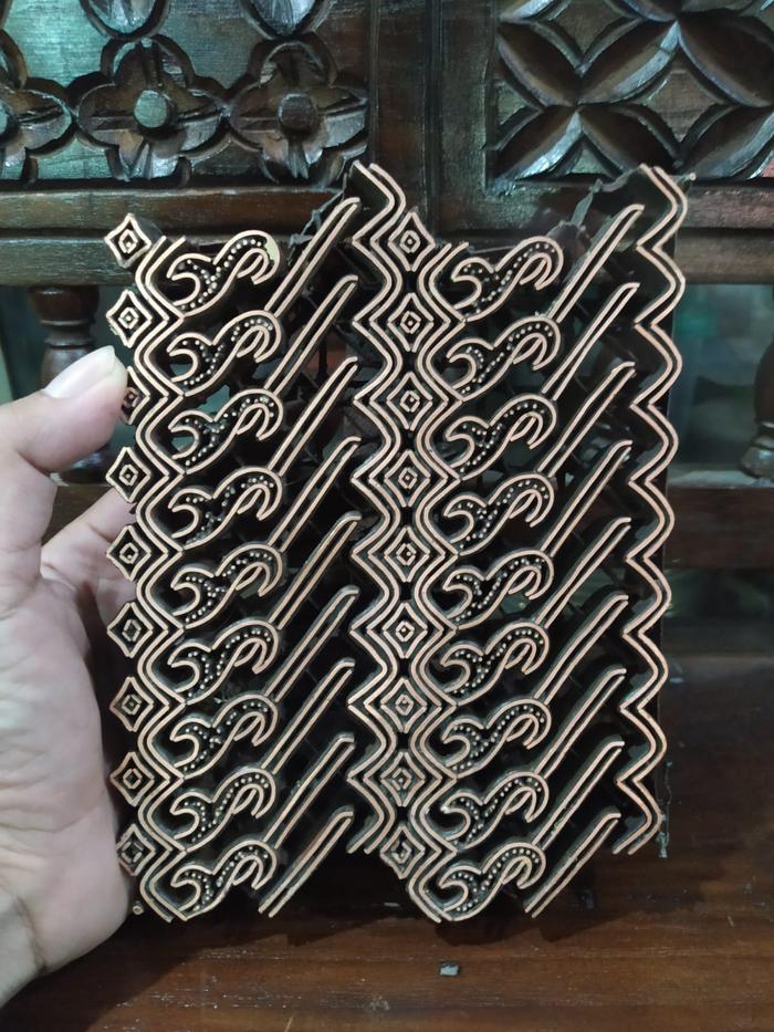 Jual Alat cap batik Bahan tembaga dan besi Motif Antik dekorasi dinding ...