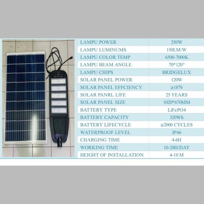 Jual lampu jalan sorot solar sel 1000 w 800 w 200 w 250 w 150 w surya ...