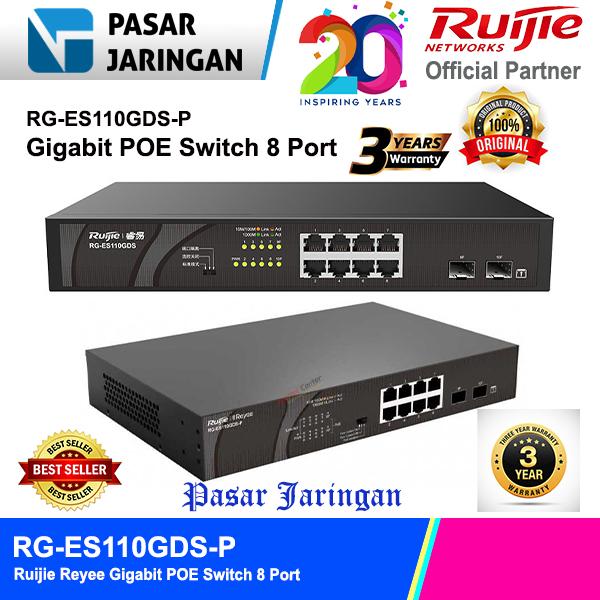 Jual Ruijie Reyee RG-ES110GDS-P Gigabit POE Switch 8 Port - Jakarta Pusat - Pasar Jaringan ...