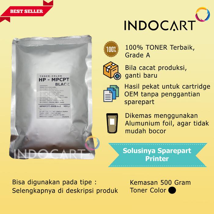 Jual Serbuk Toner Warna MPCPT-826A 827A-HP M855 M880-500gr - Black ...