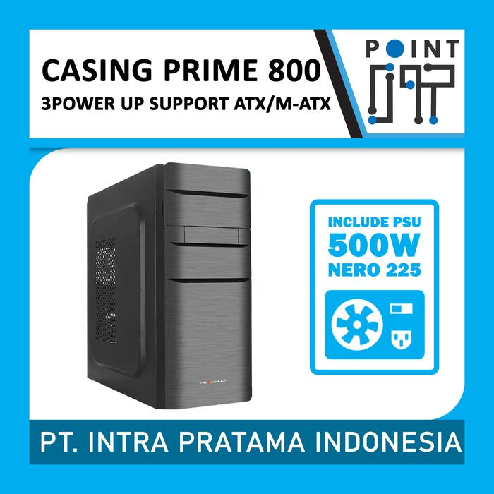 Jual Casing PC Office 3Power Up Prime-800 PSU 500W ATX / M-ATX ...