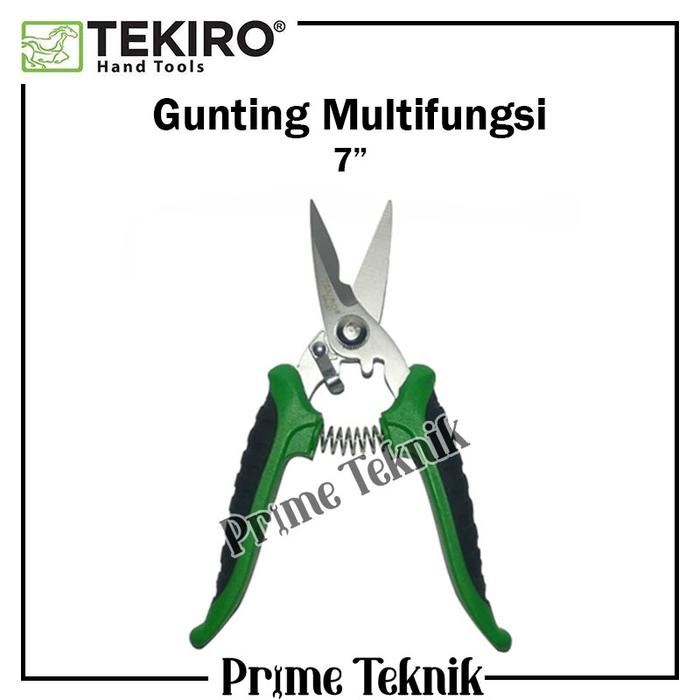 Jual Gunting Serbaguna Multifungsi 7" TEKIRO Seng Plat Holo Baja Ringan ...