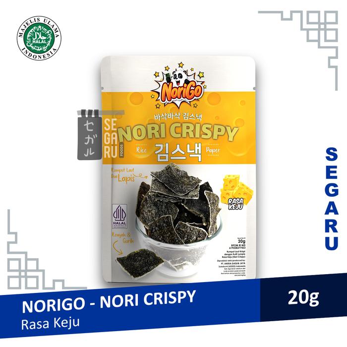 Jual NORIGO Nori Crispy Snack | Camilan Rumput Laut 20g - BBQ - Kota ...
