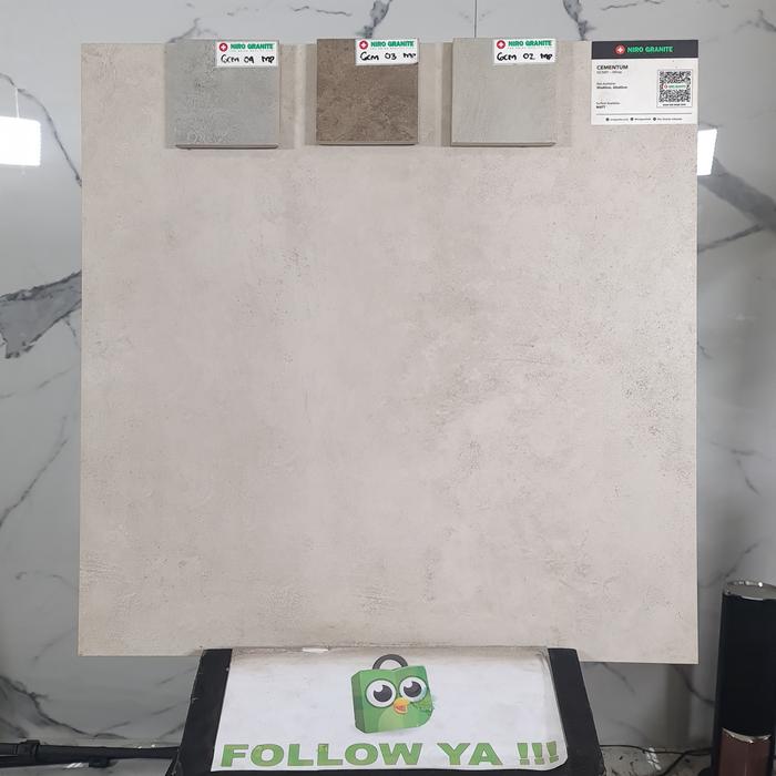 Jual Niro Granite Cementum GCM Series 60x60 MATT Kw 1 - GCM 01 White ...