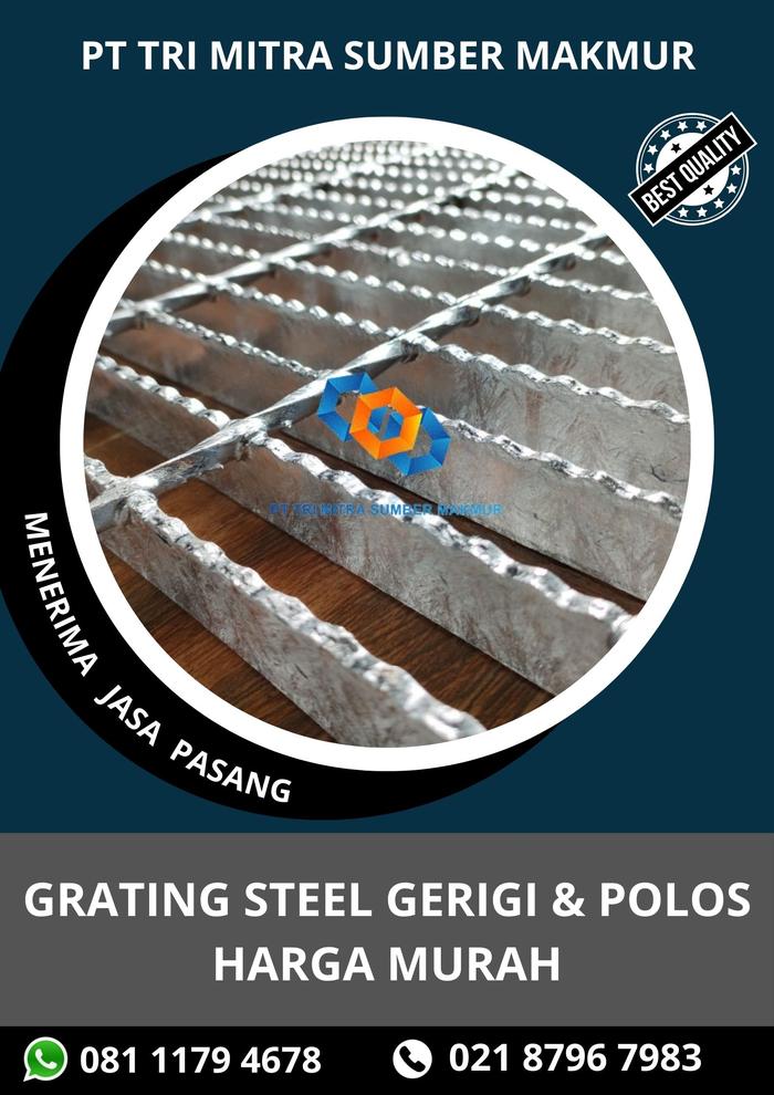 Jual GRATING STEEL PER LEMBAR 6 M X 90 CM POLOS DAN GERIGI BERKUALITAS ...