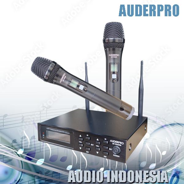 Jual MICROPHONE WIRELESS AUDERPRO AP-926WM-HH 2 MIC GENGGAM BERKUALITAS ...