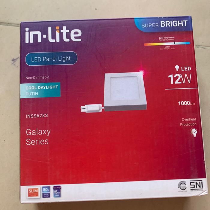 Jual LED PANEL OUTBOW INLET 12W 12 W 12 WATT 12WATT KOTAK INLITE SNI ...