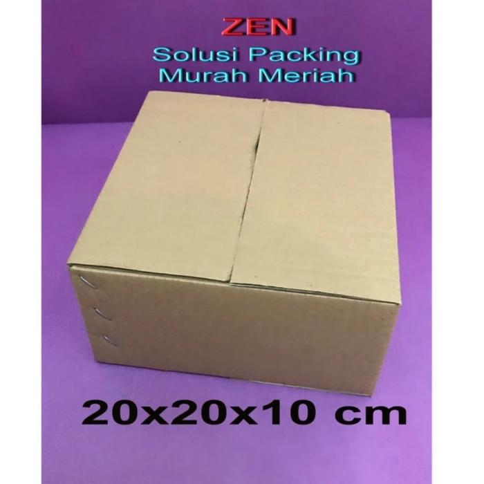 Jual kardus karton box uk. 20x20x10 cm...SHEET/SINGLE WALL POLOS ...