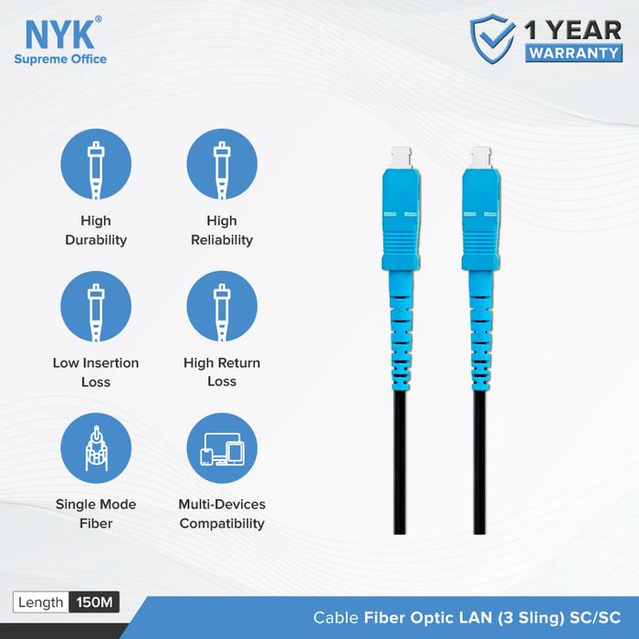 Promo Kabel Fo 1 Core 3 Seling 150 m UPC kabel fiber optik LAN Single ...