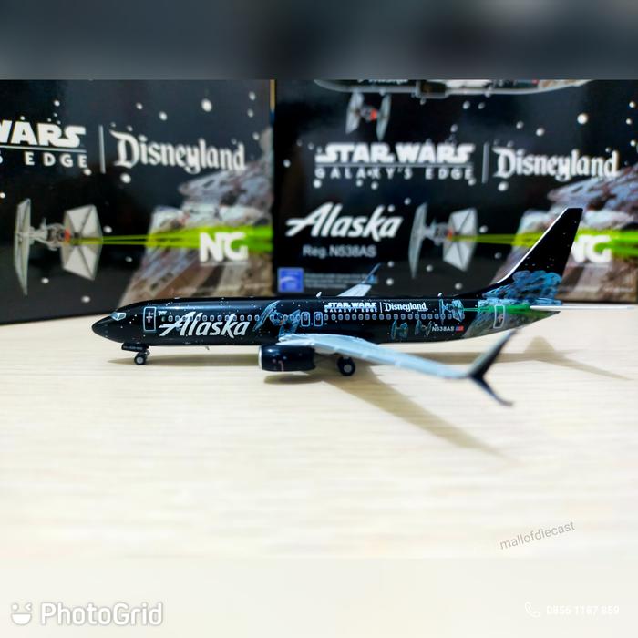 Jual Alaska Airlines Boeing 737-800 N538AS Star Wars NG Model 1:400 ...