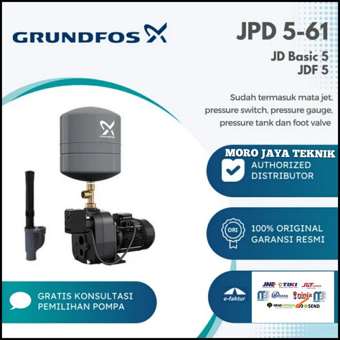 Jual Pompa Jet Pump Grundfos JPD 5-61 PT-V Pompa Air Hisap Sumur Dalam ...