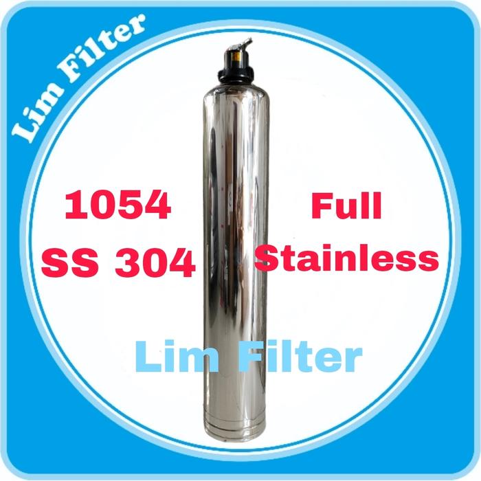 Jual TABUNG FILTER AIR 1054 FULL STAINLESS SS304 + 3 WAY VALVE - IMPORT ...