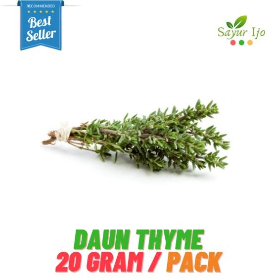 Promo Daun Thyme 20 Gram / Pack Fresh Mint Leaf Rempah Sayur Hijau ...