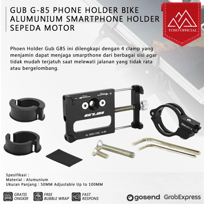 Jual GUB SMARTPHONE HOLDER SEPEDA - G85 BIKE ALUMUNIUM SMARTPHONE ...