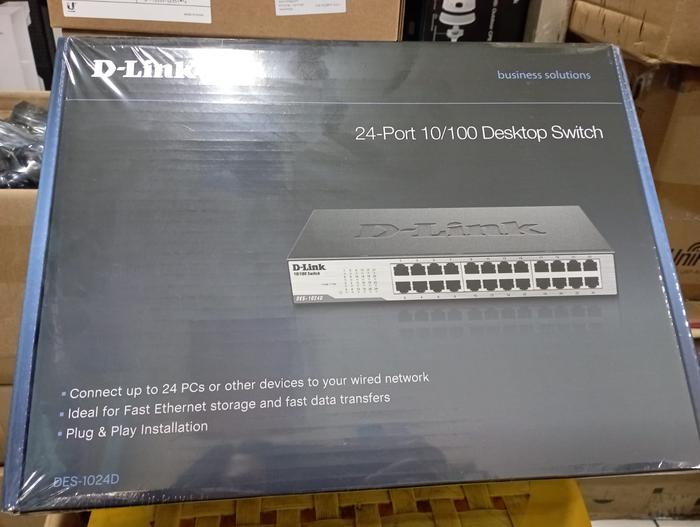 Jual D-Link Switch Hub 24 Port Desktop LAN Dlink DES 1024D - Jakarta ...