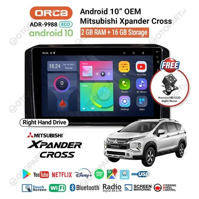 Jual Head Unit Android Xpander Cross 2022 Orca 9988 ECO 10" Carplay ...