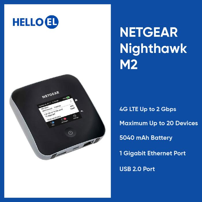Jual NETGEAR Nighthawk M2 MR2100 2 Gbps 20 Device Portable WiFi Router ...