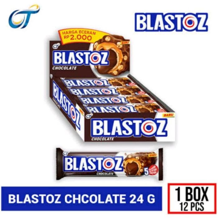 Jual Blastoz Bitez Chocolate Pouch 80gr - Wafer Blastoz Box 24gr ...