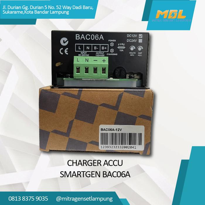 Jual CHARGER ACCU SMARTGEN BAC06A-12V - Kota Bandar Lampung - Mitra Genset Lampung | Tokopedia