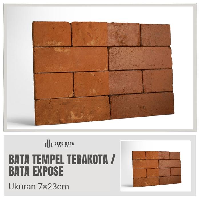 Jual Bata Tempel Terakota / Bata Expose 5,5×21cm - Kab. Jember - Depo ...