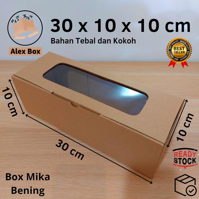 Jual Kardus Mika 30 x 10 x 10 cm... model diecut, untuk kue hampers dll ...