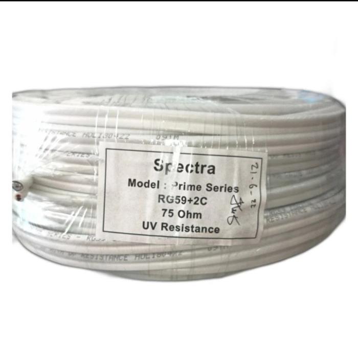 Jual Kabel CCTV Spectra RG59+Power Prime Series 100M UV Resistance ...