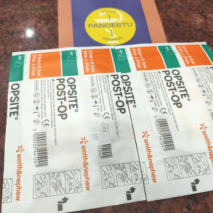 Jual Opsite Post-Op 9,5cm x 8,5cm / Plester Post Op Tahan Air Smith ...