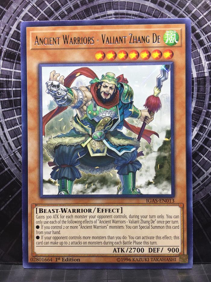 Jual Yugioh Ancient Warriors - Valiant Zhang De - IGAS rare - Jakarta ...