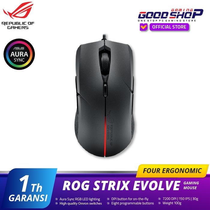 Promo Asus ROG Strix Evolve - Gaming Mouse Cicil 0% 3x - Jakarta Pusat ...