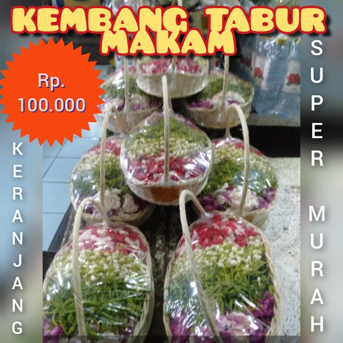 Jual bunga tabur keranjang makam melati mawar pihong kenanga pandan ...