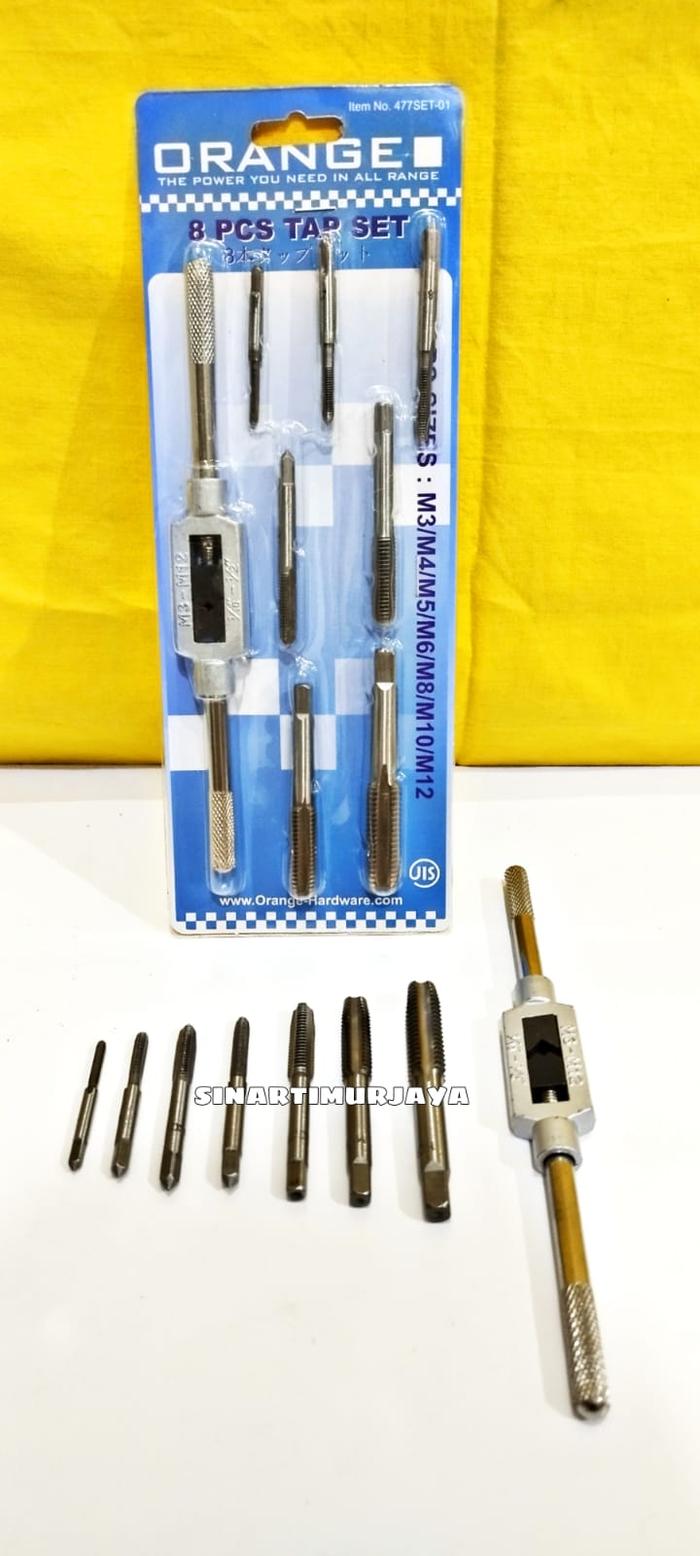 Jual HAND TAP SET 8 Pcs ORANGE / HAND TAB SENAI BAUT 8 Pcs ORANGE ...