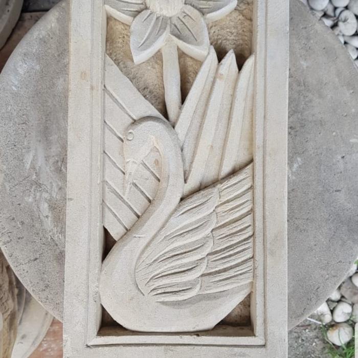 Jual ORNAMEN ANGSA BATU ALAM PARAS UKIR 20×40 cm PROMO DISKON - Jakarta ...