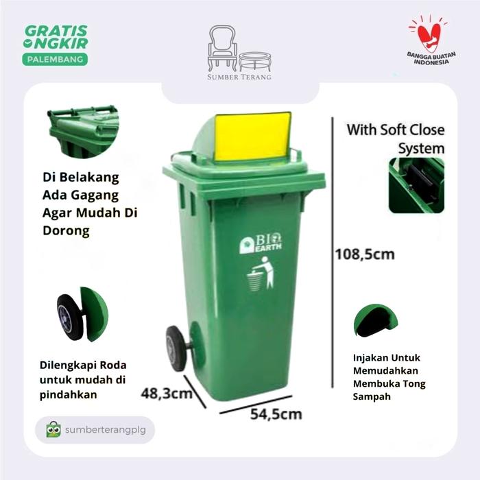 Jual Green Leaf Tempat Sampah BIO Dustbin 120 Liter 2012 G Tong Sampah ...