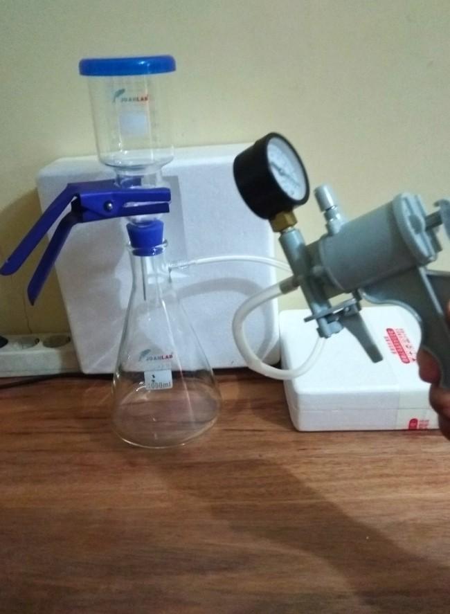Jual Set Glass Vacuum Filtration with Hand Vacuum Manual pump - Kota ...