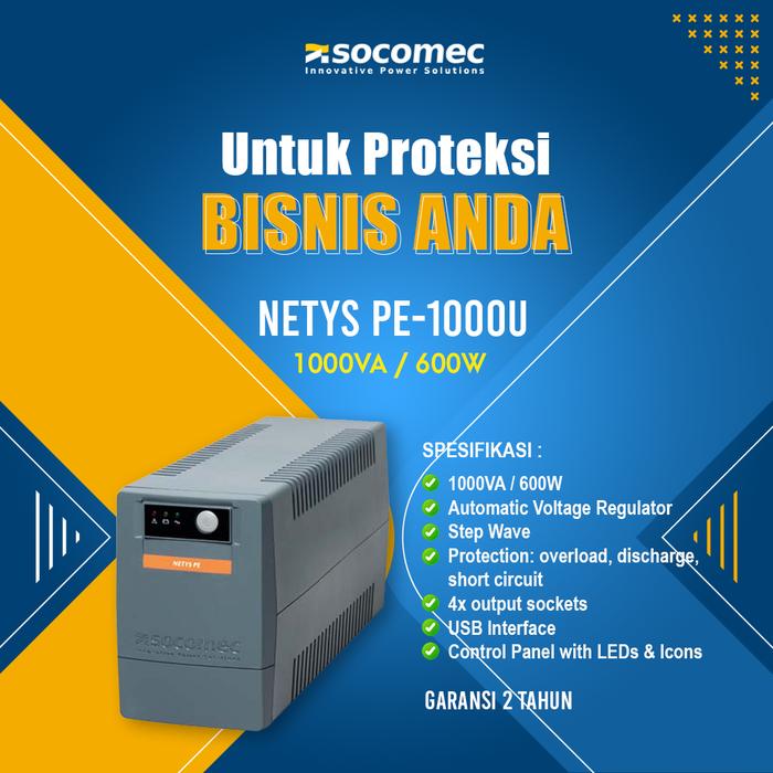 Jual UPS Socomec Netys-PE 1000U - 1000VA - 600 Watt - NPE-1000-U - Jakarta Timur - Ndy ...