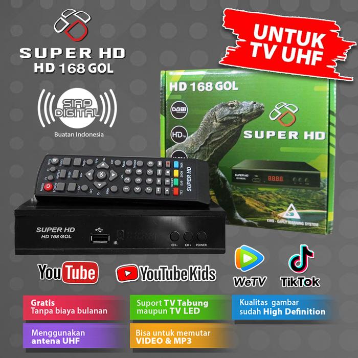 Jual Set Top Box / T2 / Stb Tv Digital Super Hd 168 - Harimau Garansi Resmi - Hijau Di Seller ...