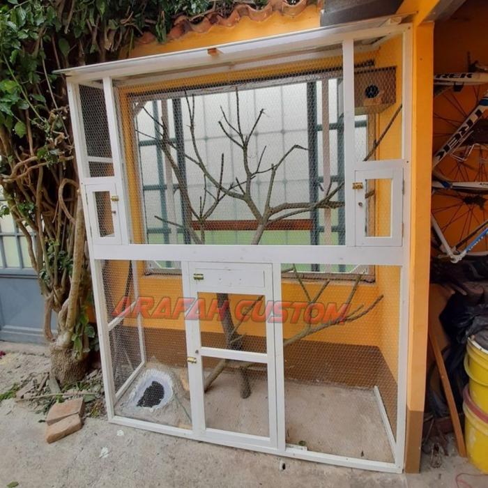 Jual Kandang Ternak Aviary Minimalis Burung Lovebird Kenari Murai Falk ...