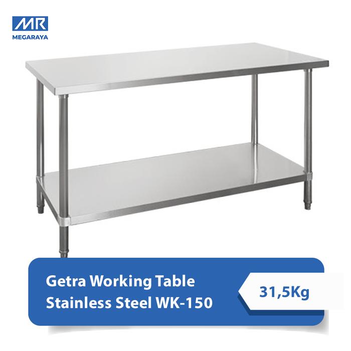 Jual Getra Stainless Steel Working Table / Meja Dapur Seri WK - WK-150 ...