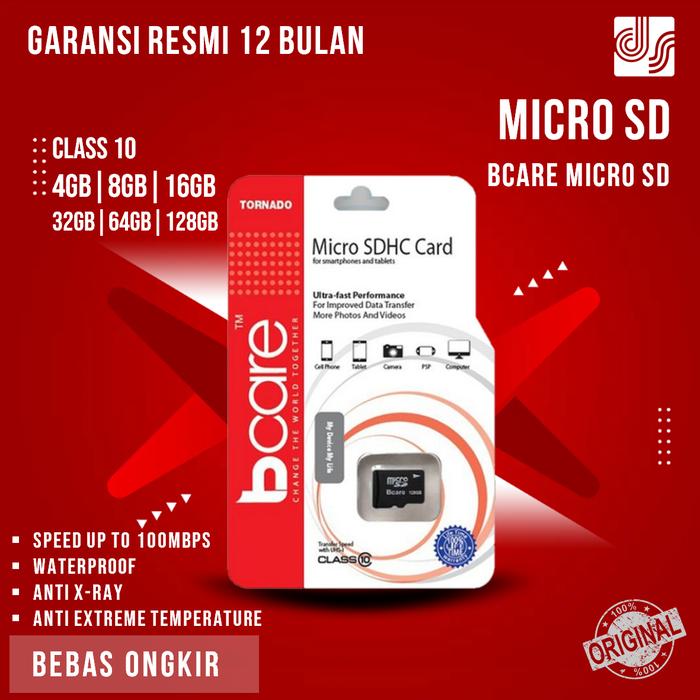 Jual Bcare Micro Sd Class 10 100mbps - 64 Gb Di Seller Velvet Store ...