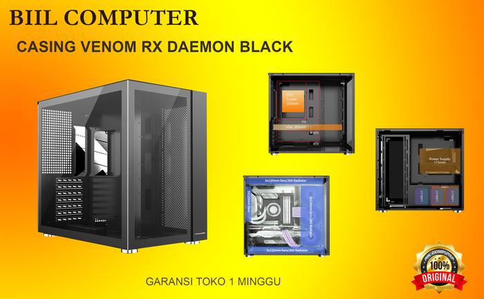 Jual CASING GAMING VENOM RX DAEMON BLACK - Kota Samarinda - Biil ...