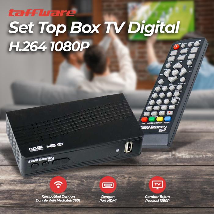 Jual TV Tuner Box Receiver H.264 1080P DVB-T2 Digital Satellite S TB ...