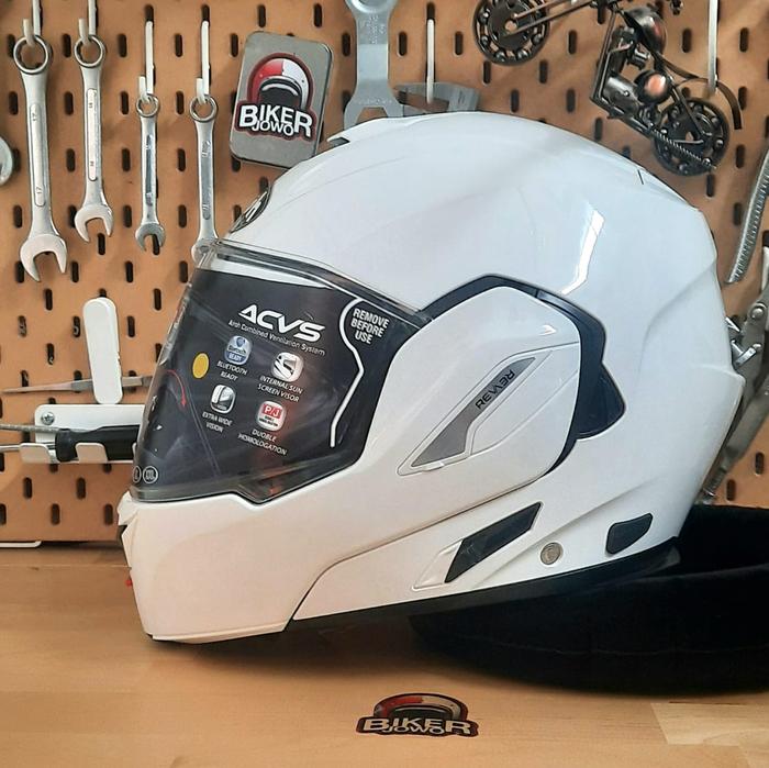 Jual Helm Airoh REV - REV19 Modular Matt Black - White Gloss ...